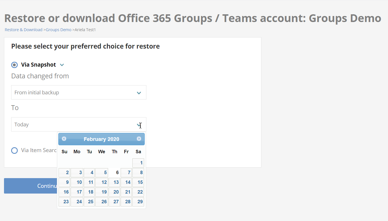 Searching, Restoring & Downloading Groups & Teams Backup Data – CLOUDALLY Searching, Restoring & Downloading Groups & Teams Backup Data – CLOUDALLY